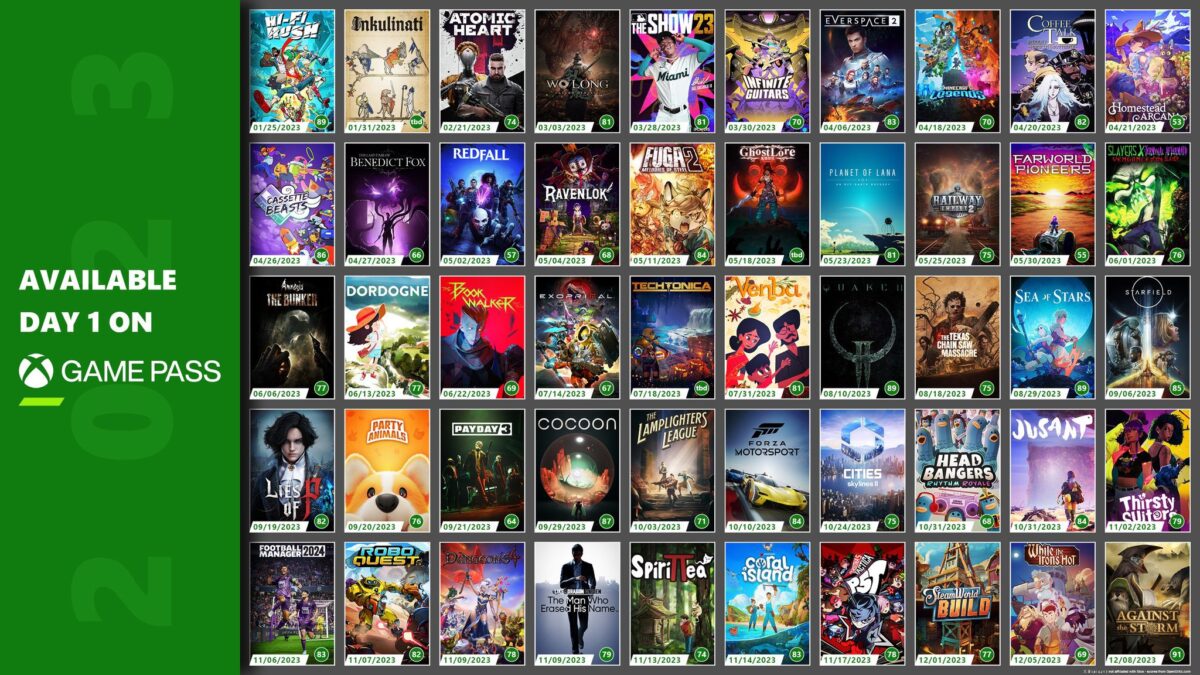 خدمة قيم باس حصلت خلال عام 2023 على عدد 50 لعبة أُضيفت في نفس يوم اصدارها . | اكس بوكس العرب